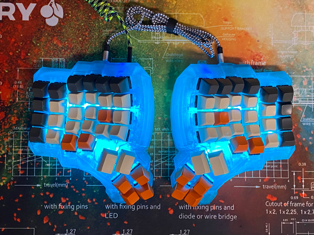 Dactyl Updates – Oh, Keycaps!